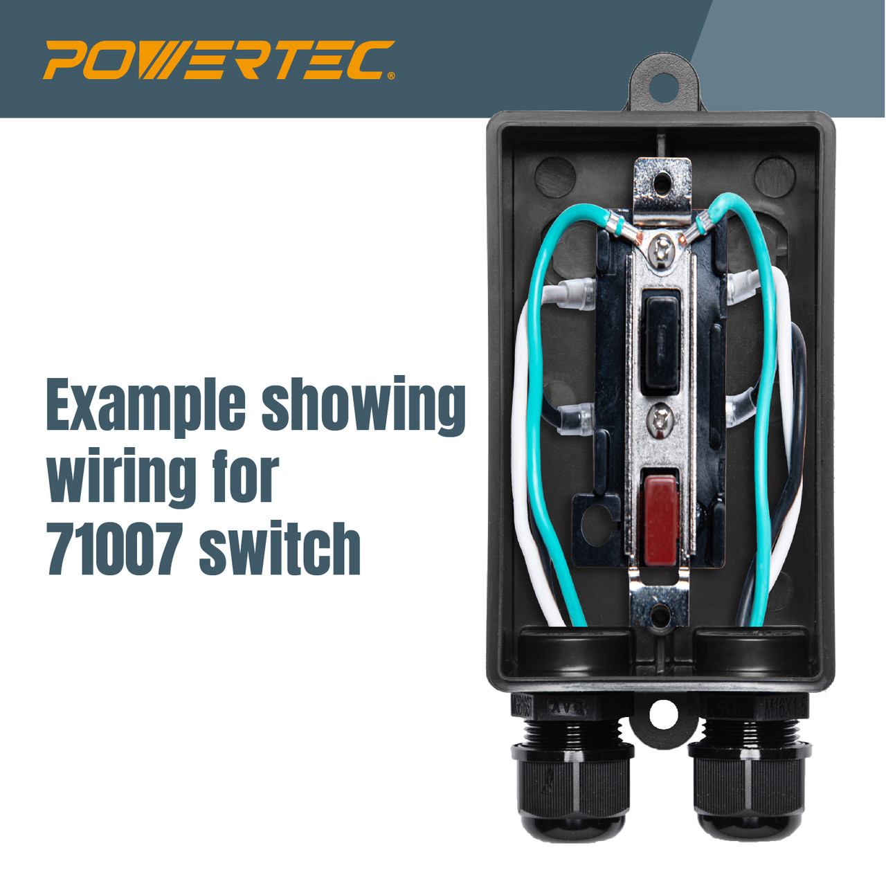Deep Switch Box with Hardware for POWERTEC Switch Compatibility 71834 ...