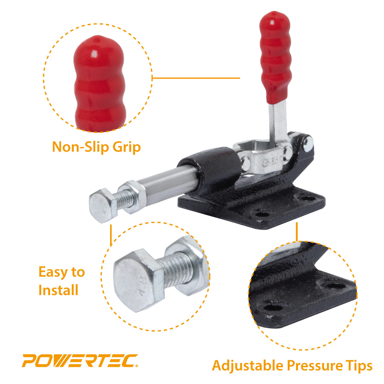 20318-P4 Push Pull Toggle Clamp | Heavy Duty 500 lb Holding Capacity ...