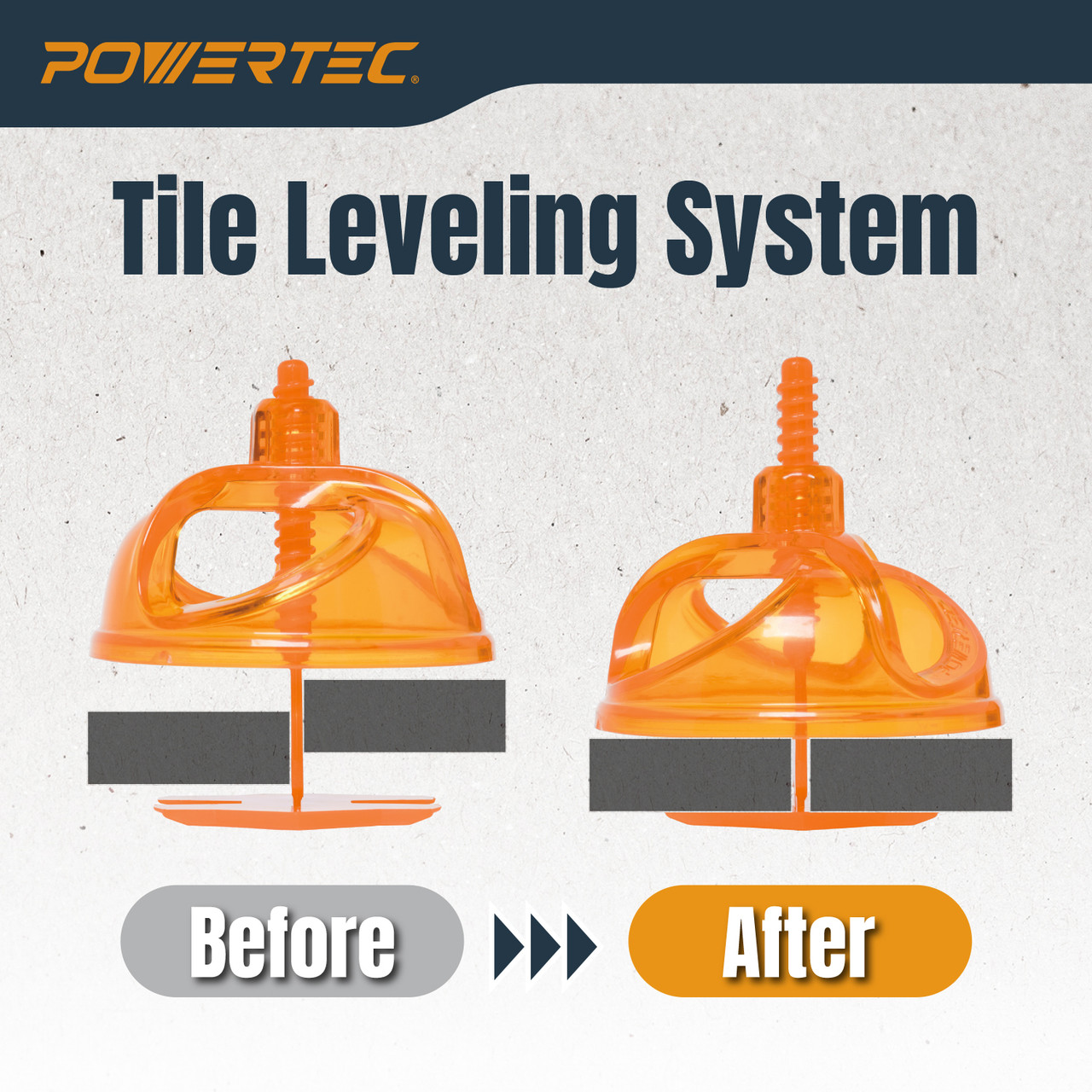72109 Tile Leveling System Kit - 300 disposable 1/16" threaded spacer ...