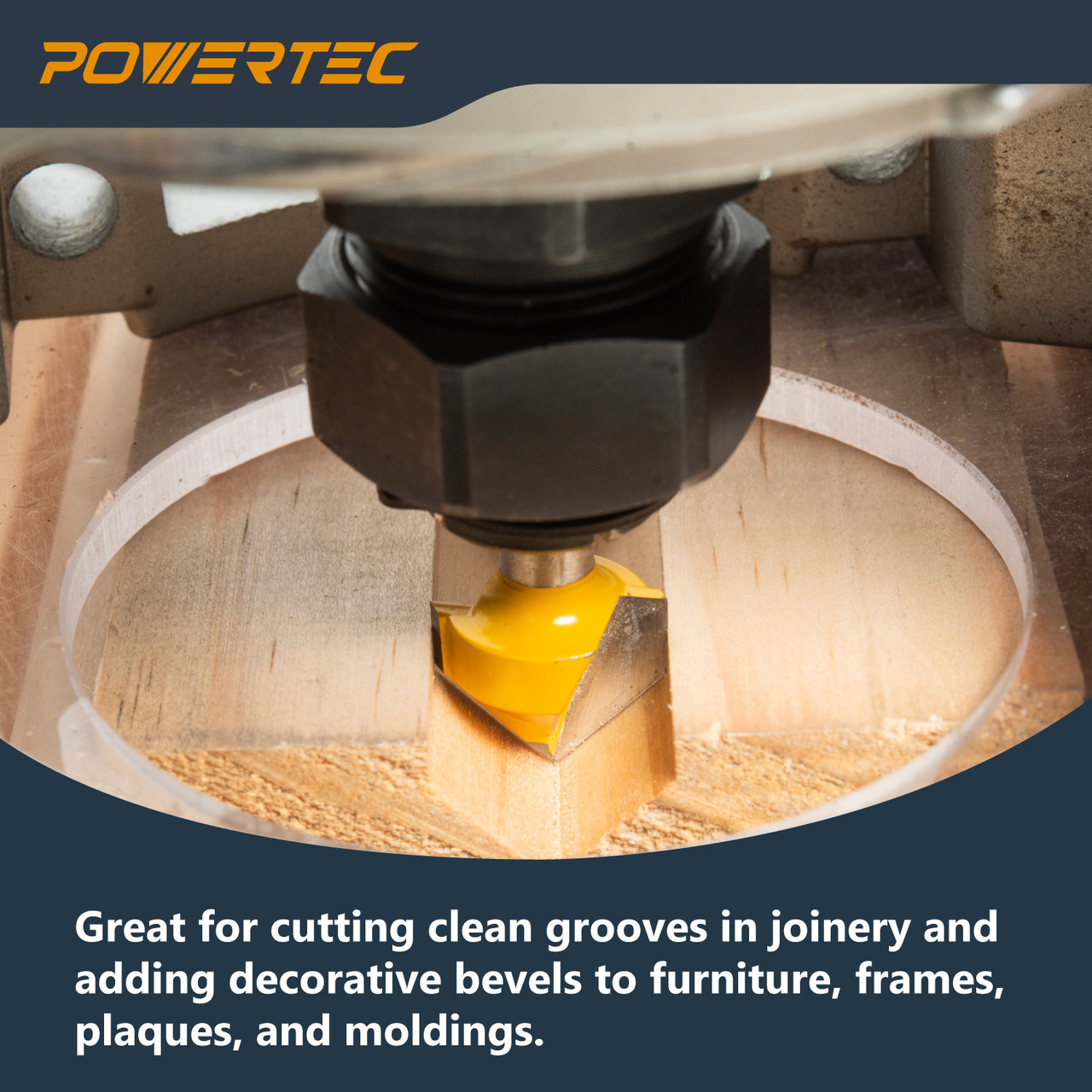 73043 Router Bit, V Groove 90 Degree x 1/2", 1/4 Inch Shank, 1 PK