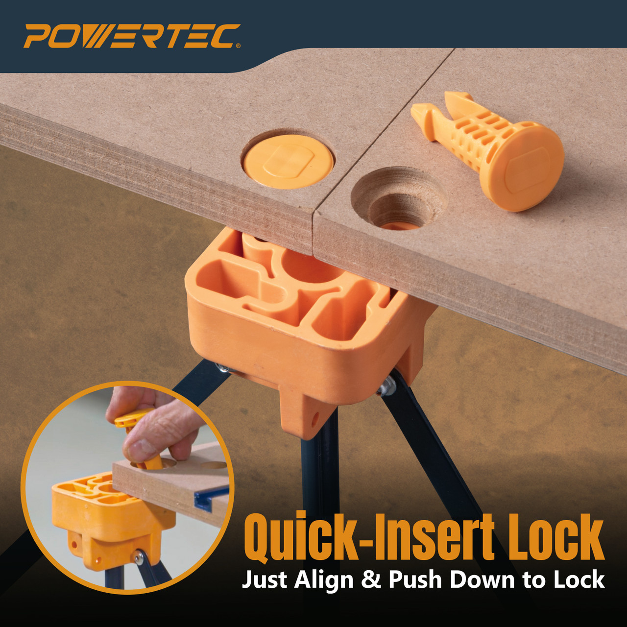 72143 Quick-Insert Locks for Arachni-Flex Tabletops, 8 PK
