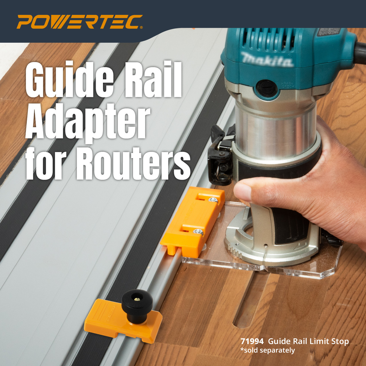 Router Guide Rail Adapter for Makita RT0701C/XTR01Z/DRT50 - POWERTEC