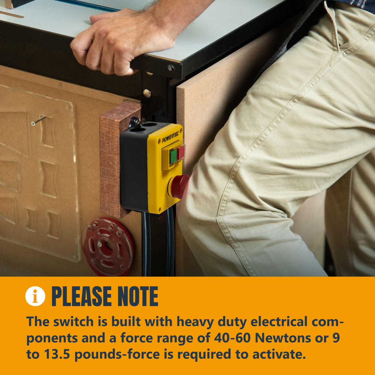 71969 120V, 18A Magnetic Switch for Router Table, EZ Mounting on Work ...