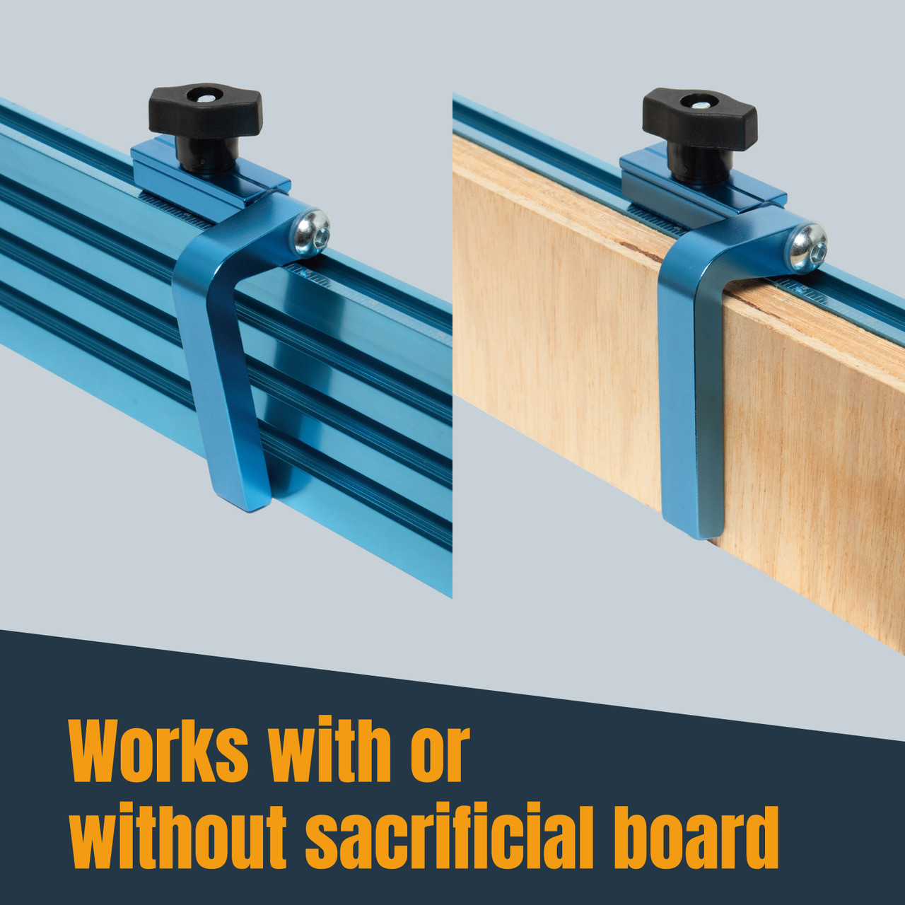 72041 3-Inch Fence Flip Stop with T-Bolt for Woodworking