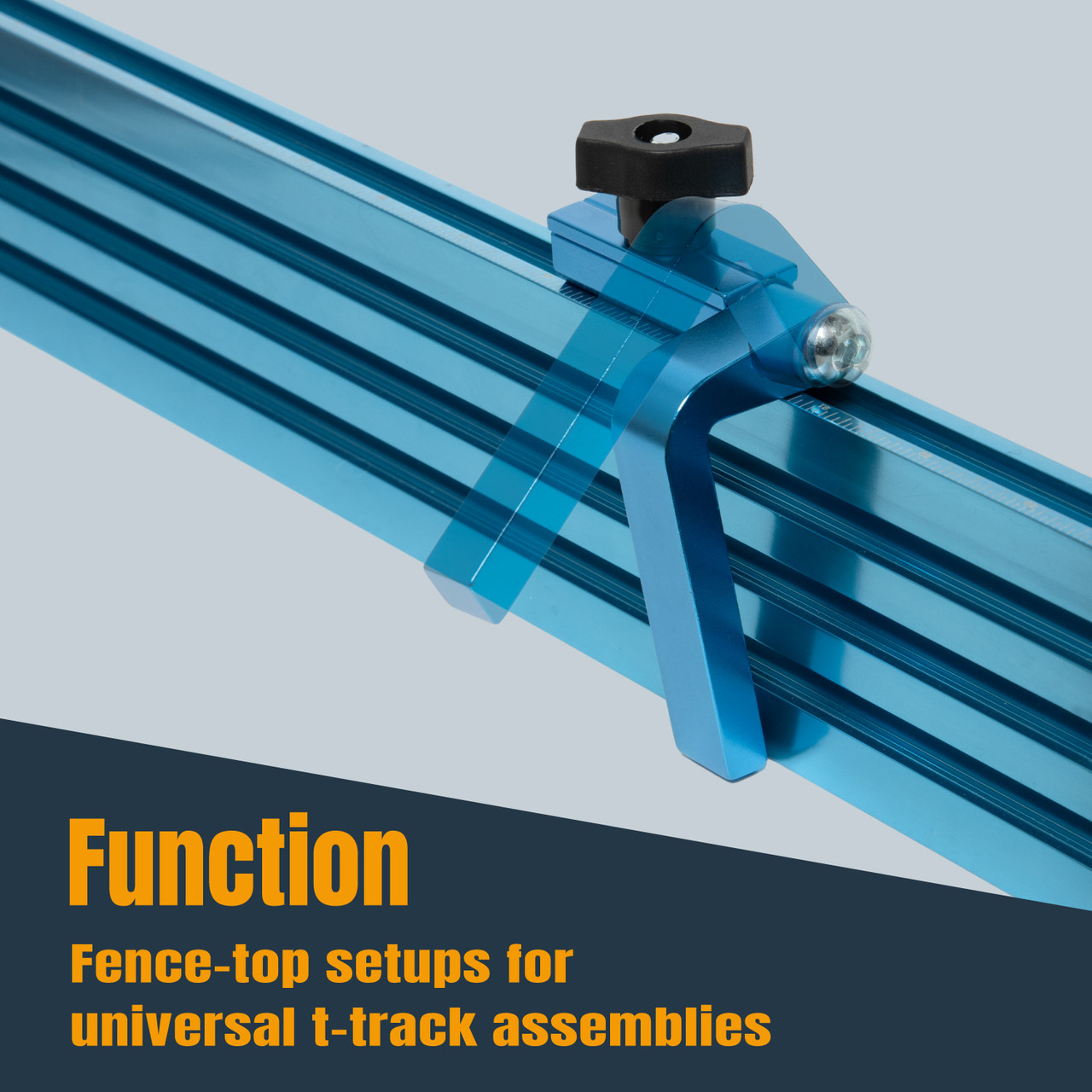 3-Inch Fence Flip Stop with Hex Bolt for Woodworking