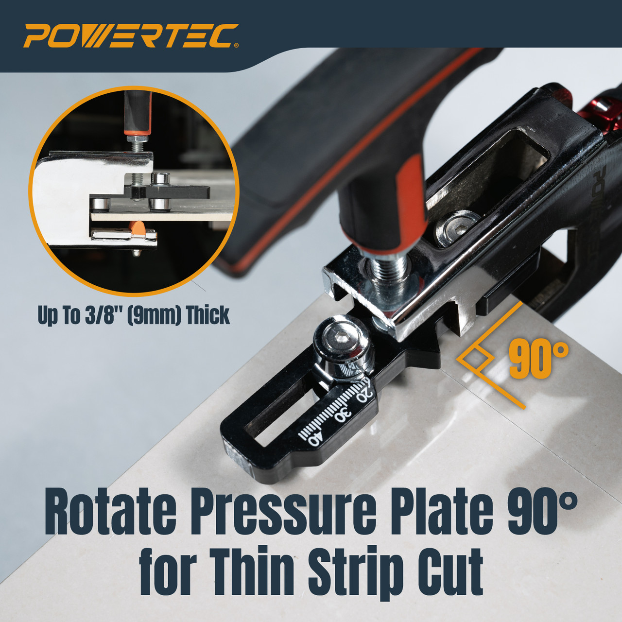 Premium Large Format Tile Breaker - 1-1/2" - POWERTEC