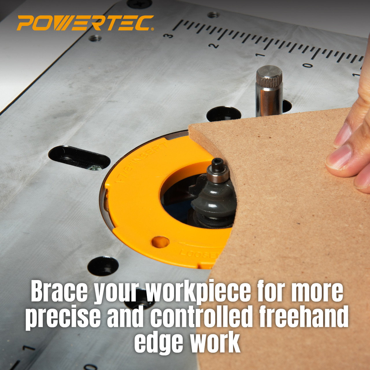 71850 Aluminum Router Table Insert Plate with Reducer Rings, Leveling ...