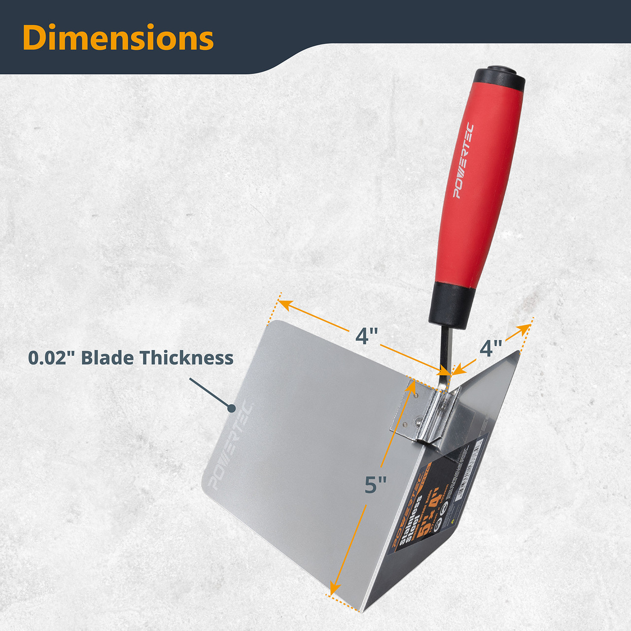 72176 Inside Corner Knife, 5" x 4" Stainless Steel Blade for Drywall ...