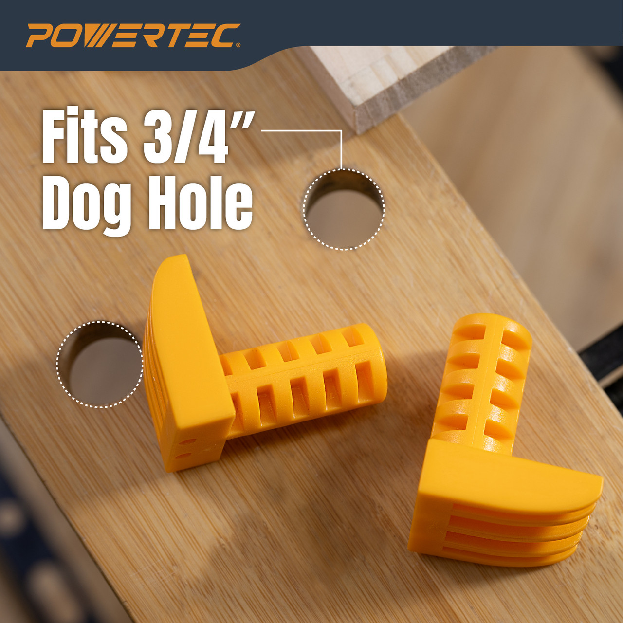 72284 Low Profile Bench Dogs, Woodworking Tools for 3/4" Bench Dog Hole