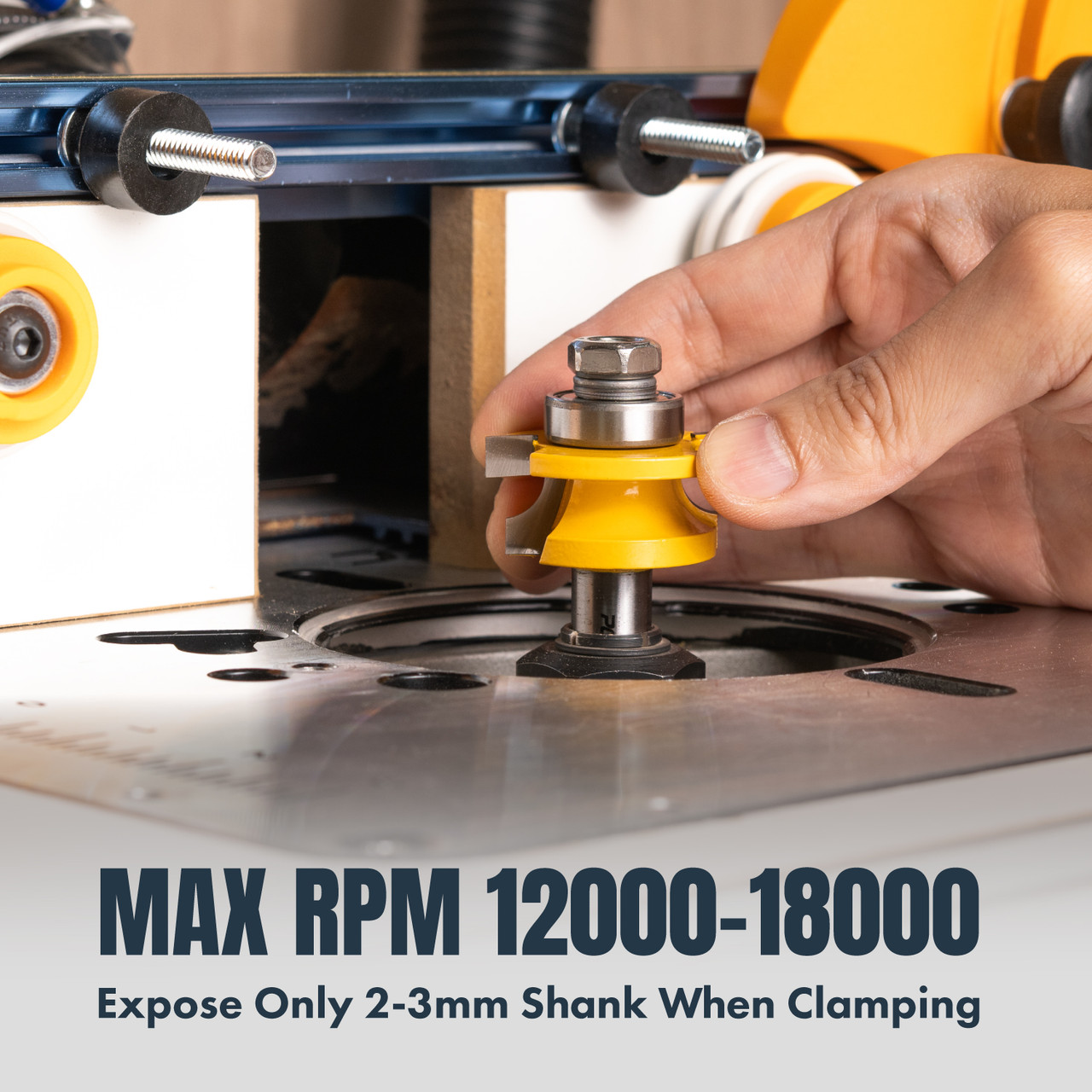 Cabinet Door Rail & Stile Router Bit Set - POWERTEC