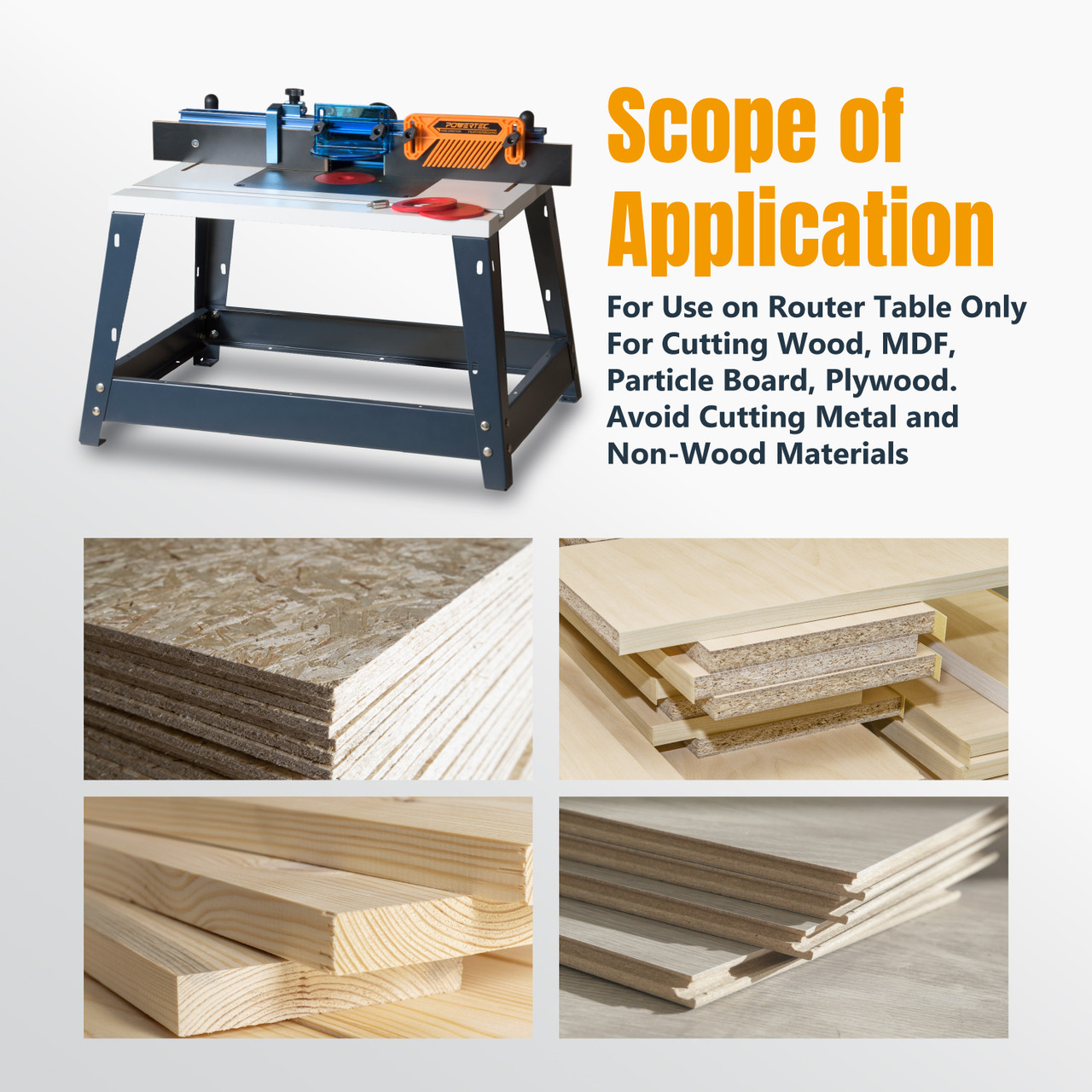 Cabinet Door Rail & Stile Router Bit Set - POWERTEC