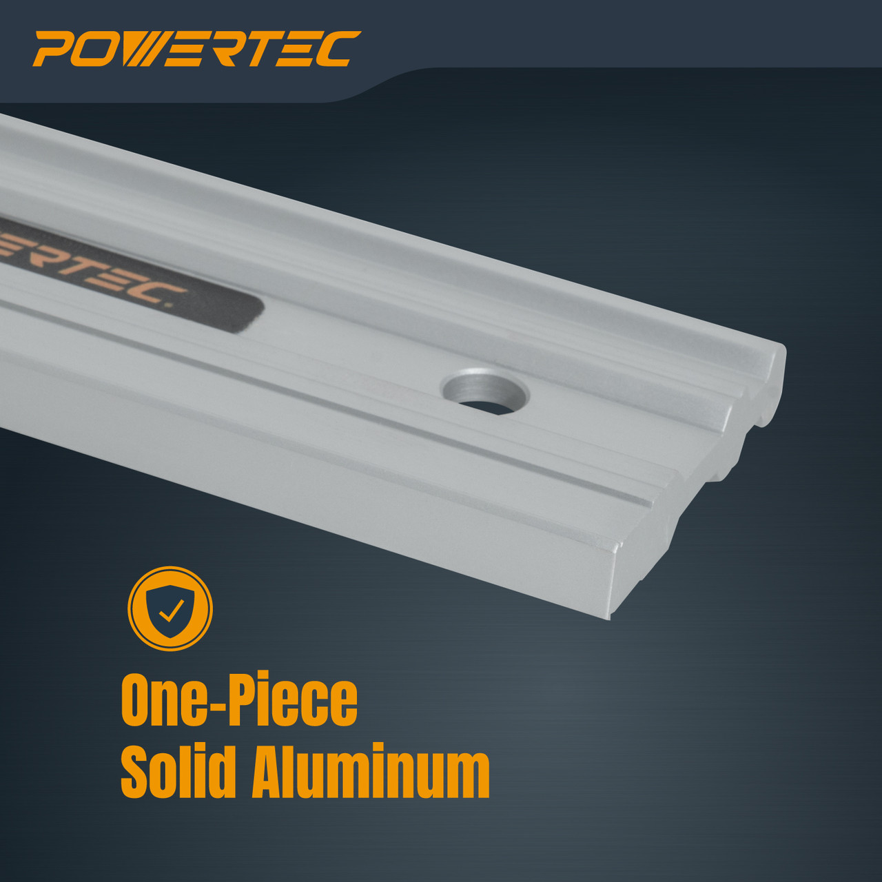 24" Aluminum Straight Edge – POWERTEC