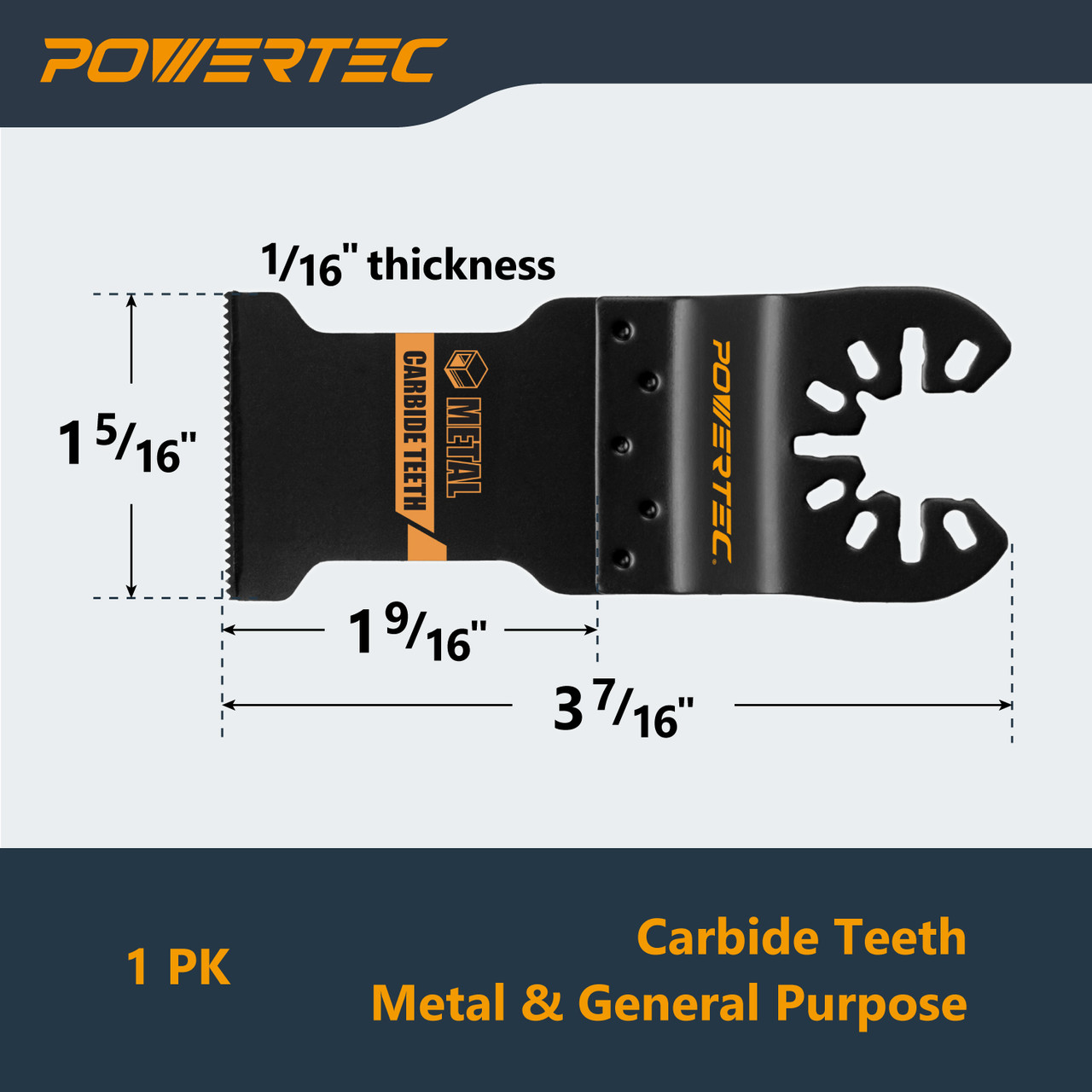 Carbide Oscillating Blade Set, 3pc – POWERTEC
