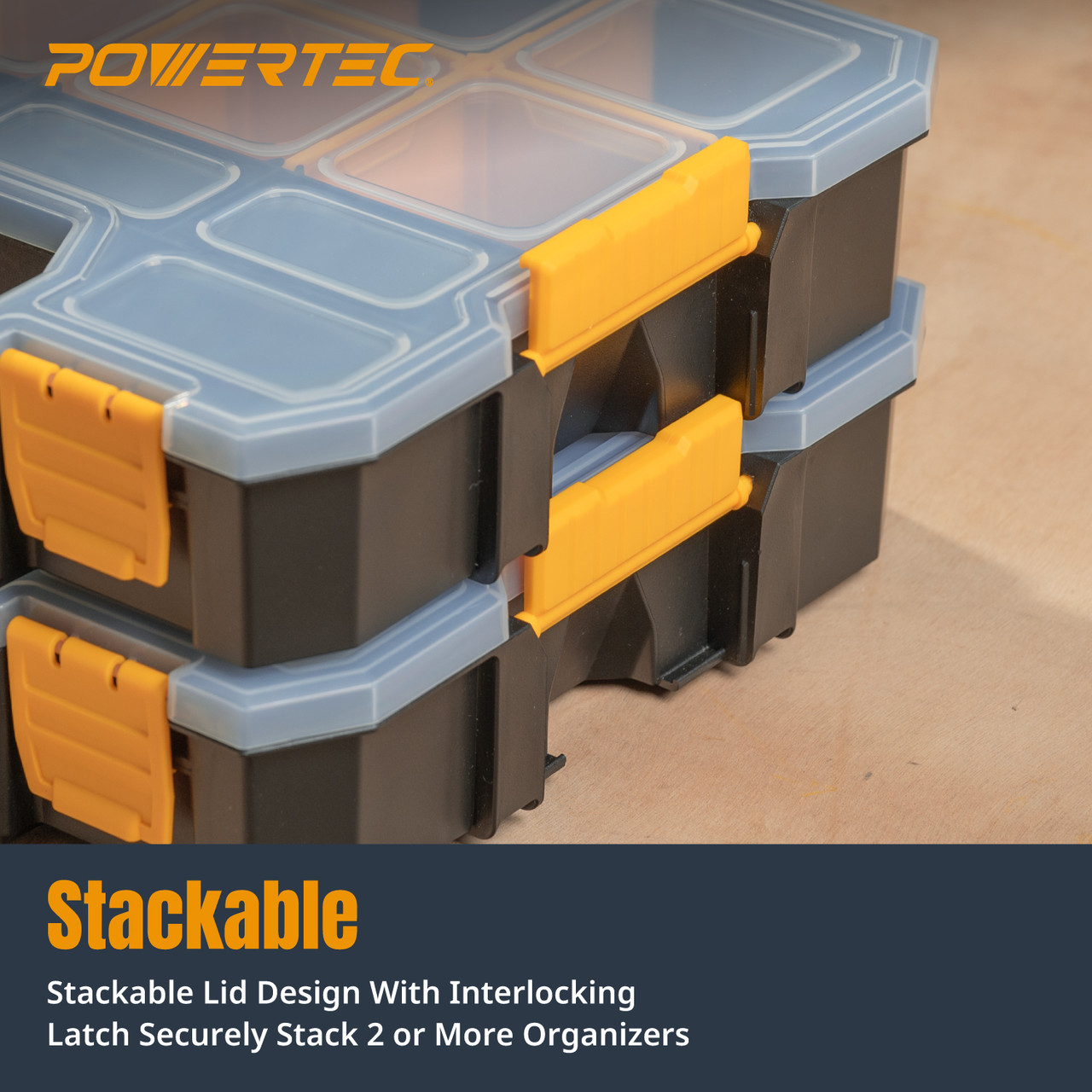 Small Parts Organizer, 14 Compartments – POWERTEC
