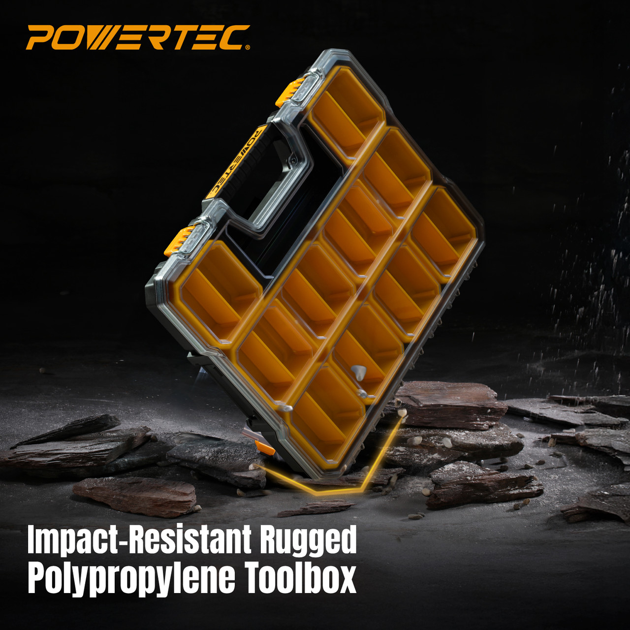 Small Parts Organizer & Tool Box, 2-Pack, 20-Compartment – POWERTEC