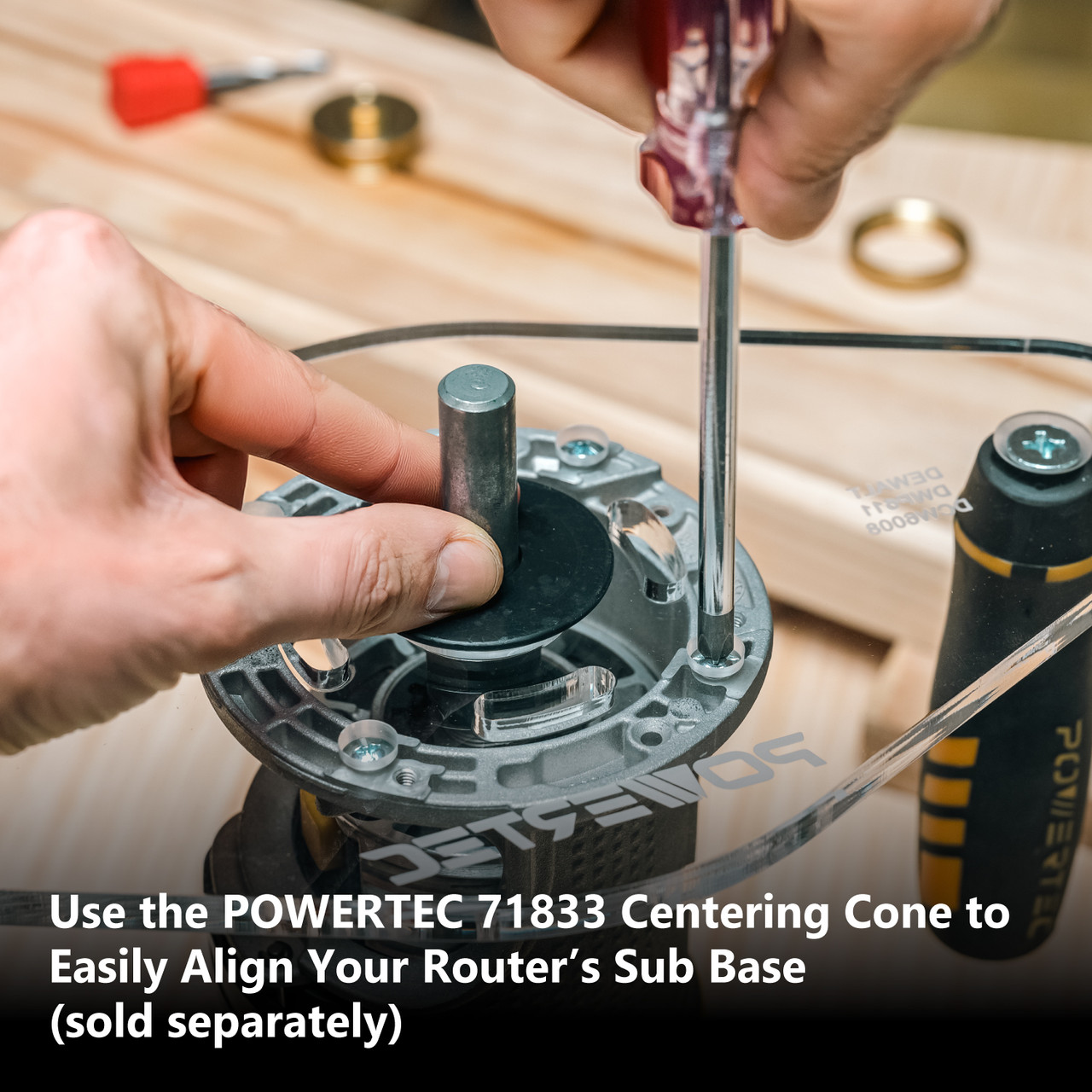 72314 6x11" Dual Handle Router Base, DeWalt DWP611