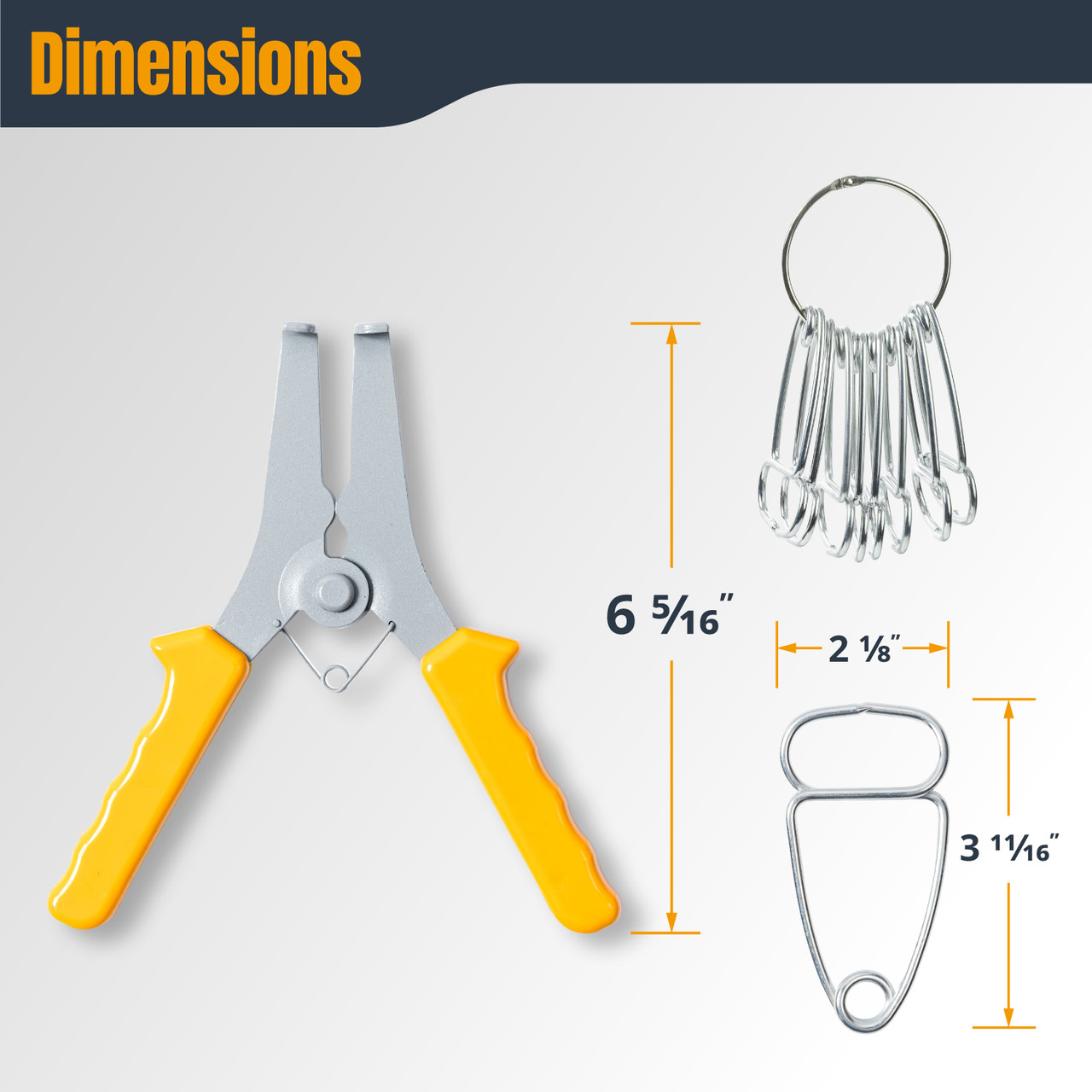 72341 Miter Clamp Kit, 8 Clamps + Pliers, Picture Frames