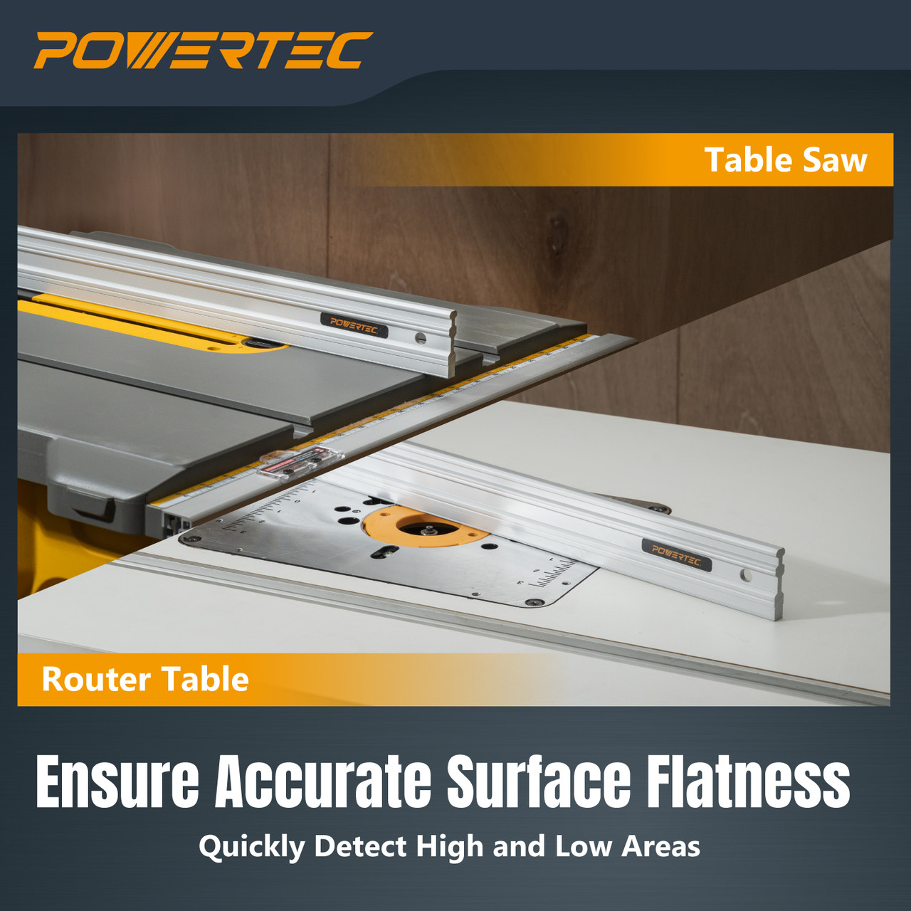 72332 50" Aluminum Straight Edge, .003" Tolerance
