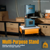 UT1008 Planer Stand with Wheels, MDF Table Top, Multi-Purpose Storage ...