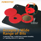 71685 24" x 32" Universal Router Table Top Kit - POWERTEC Woodworking ...