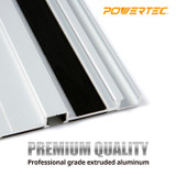 POWERTEC 110" Track Saw Guide Rail Joining Set for Milwaukee Track Saws ...