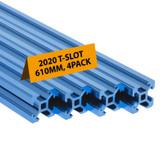 T-Slot Aluminum Extrusion Profile Linear Rail, 2PK -POWERTEC