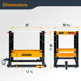 UT1012 Flip Top Tool Stand with Caster Wheels