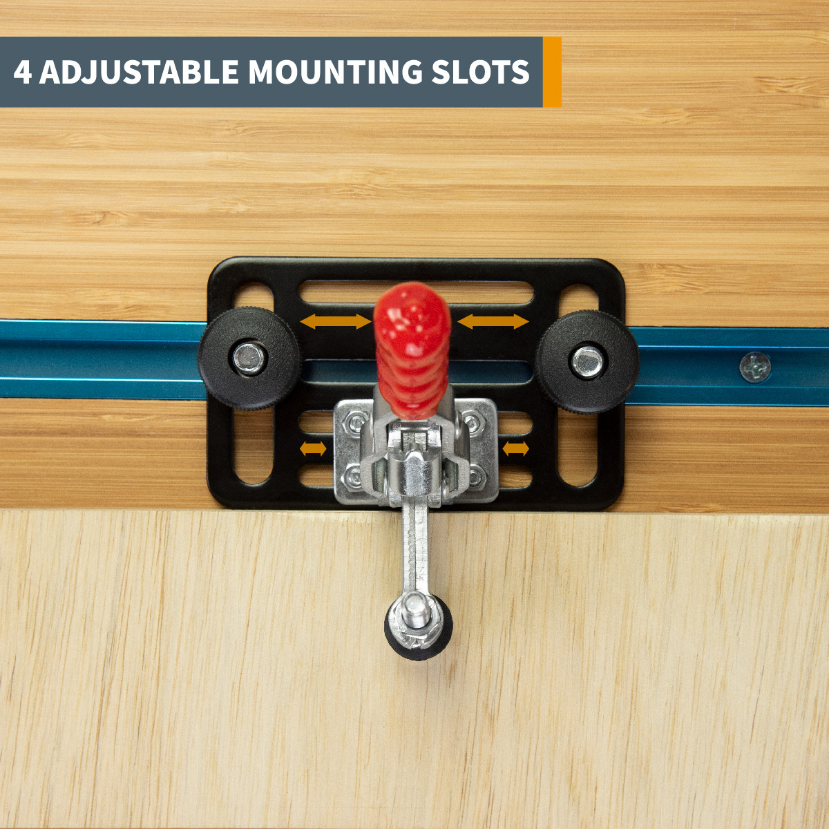 Toggle Clamp Mounting Plate-POWERTEC | Woodwork T Track & T-Track ...
