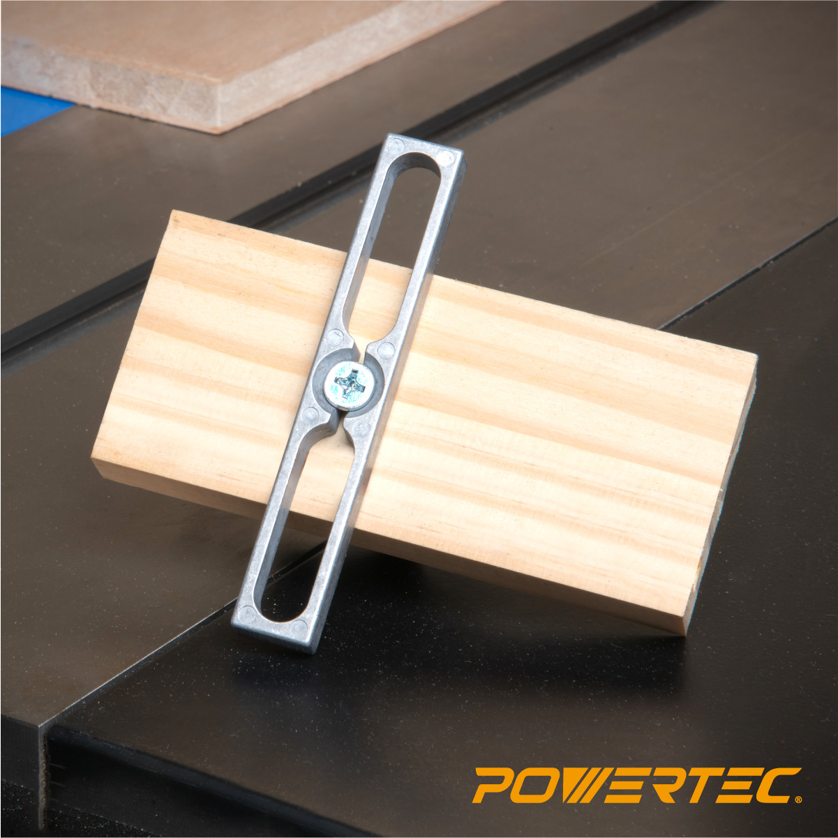 POWERTEC 71642 Miter Slot Hardware Kit-Slot Bars, Knobs, Screws ...