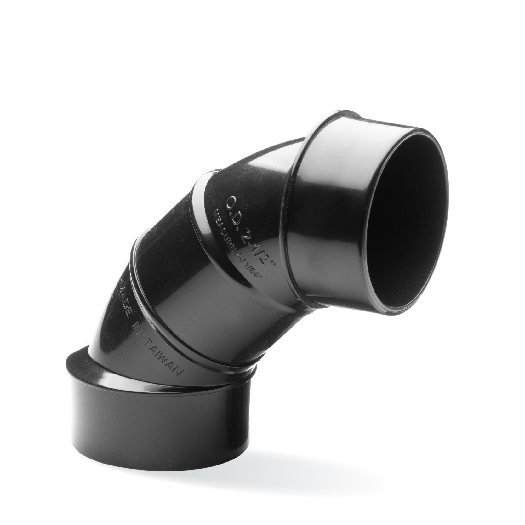 POWERTEC-Wood Saw Dust Collection Pipe Connectors 90 Degree Elbow