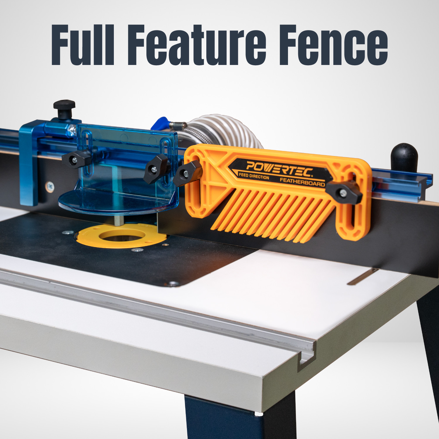Bench Top Router Table and Fence Set | POWERTEC 71402 Woodwork Routing ...