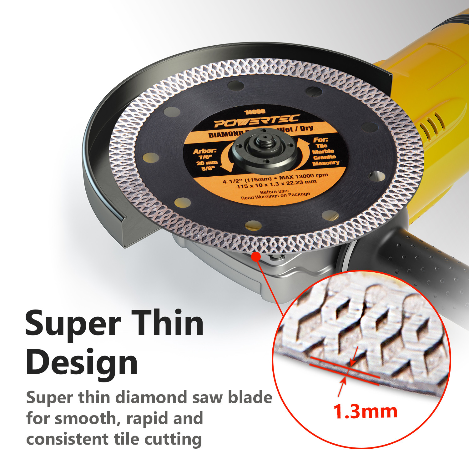14000 4-1/2" Diamond Blade for Angle Grinder, Diamond Saw Blades for ...