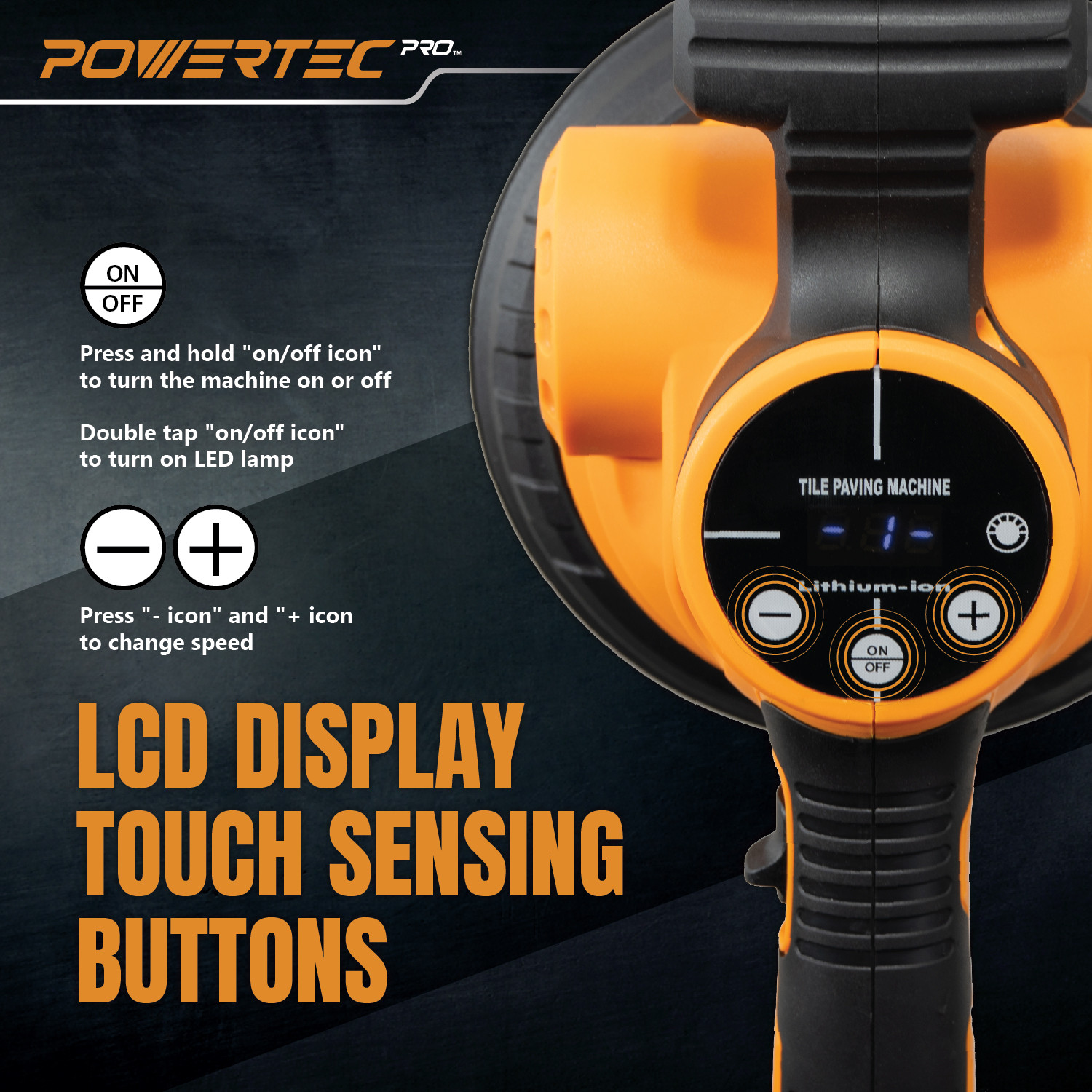 Cordless Tile Vibration Leveling Machine - POWERTEC