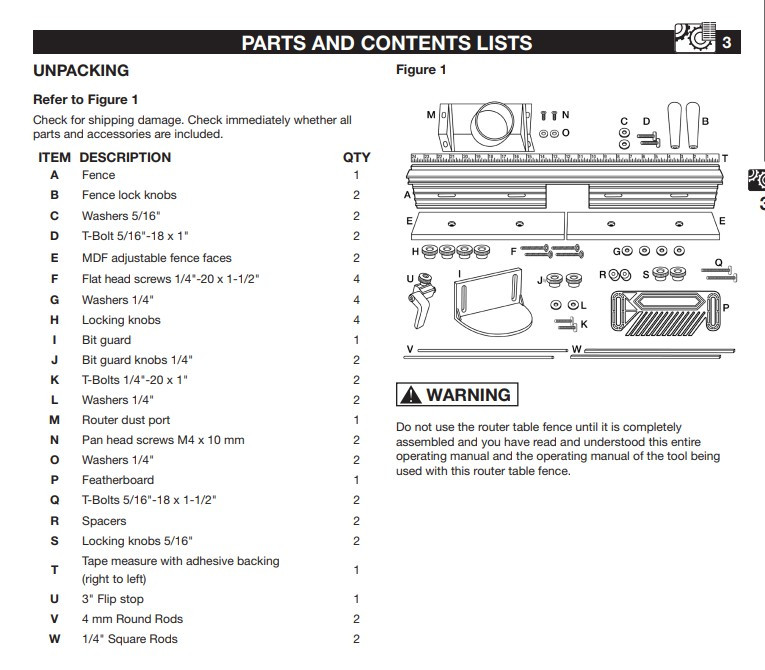 Parts for powertec tools