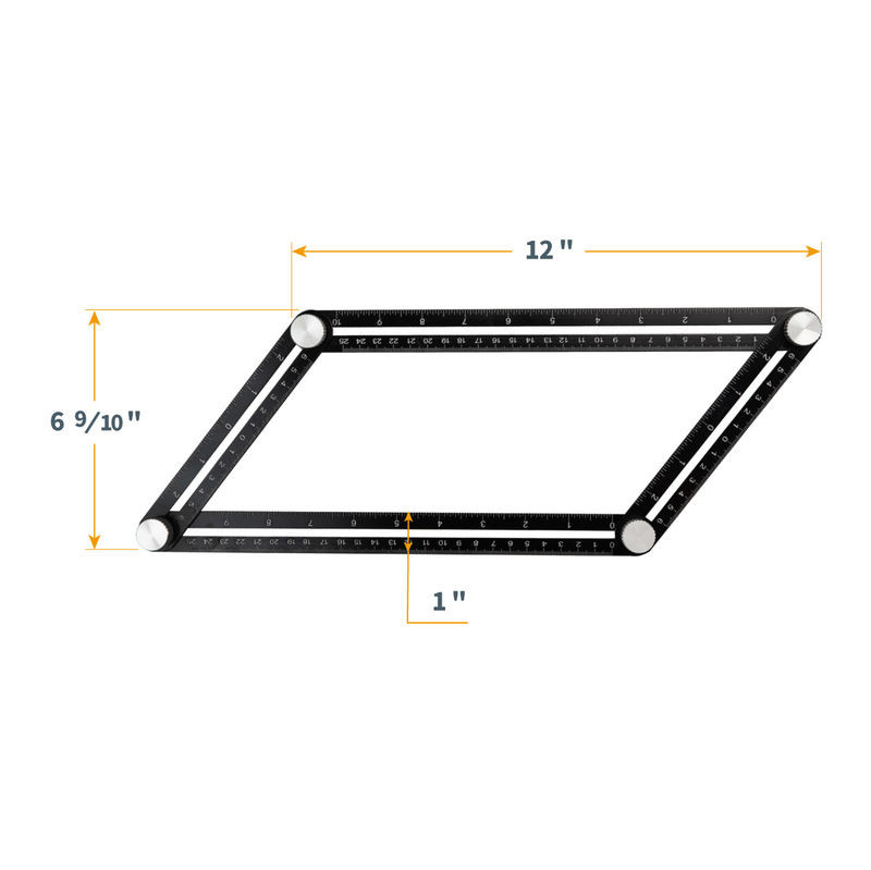 Universal Angle Template Tool-Optimized Tool,Aluminum, Black | POWERTEC ...