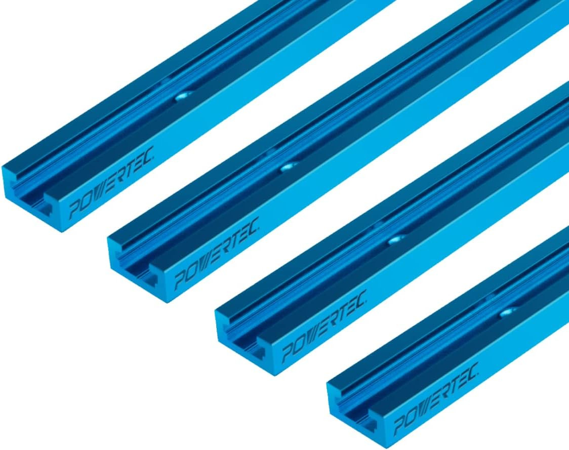 Double-Cut Profile Universal T-Track with Predrilled Mounting Holes 4PK ...