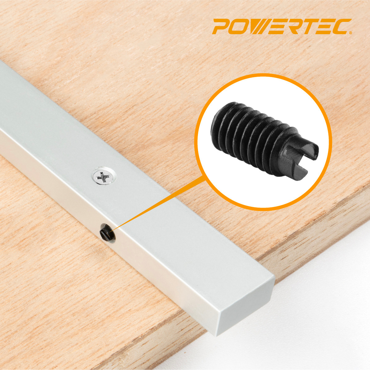 71519-P2 24-Inch Miter Gauge Jig and Fixture Bar for Woodworking, 2PK