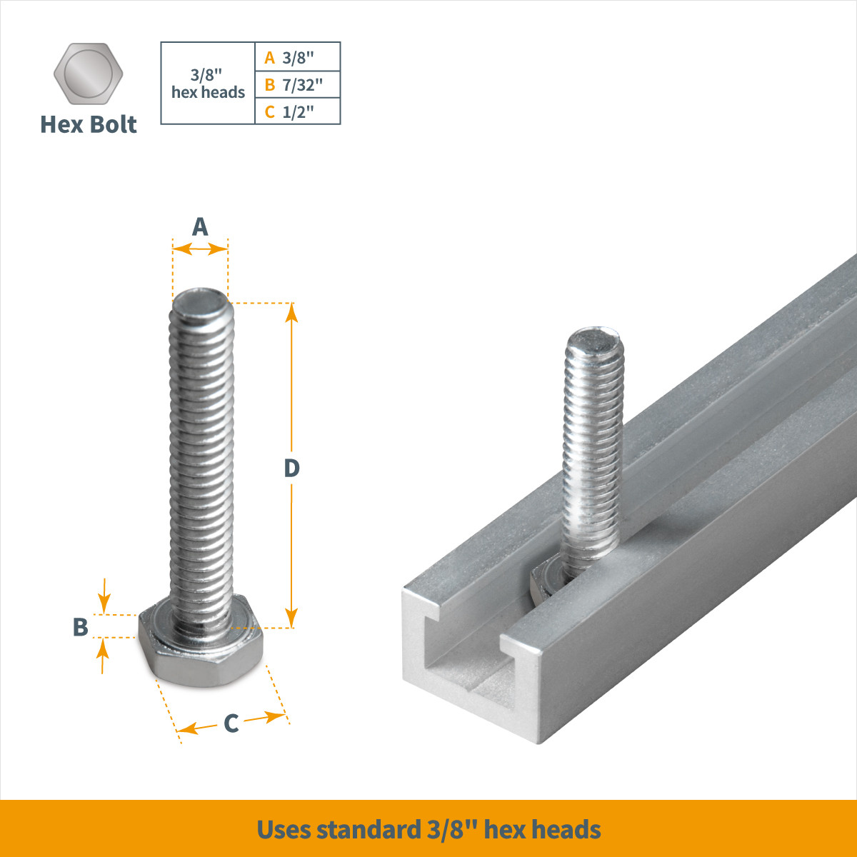 POWERTEC-Heavy Duty T Track 57/64 Inch x 19/32 Inch 24" 48" - POWERTEC ...