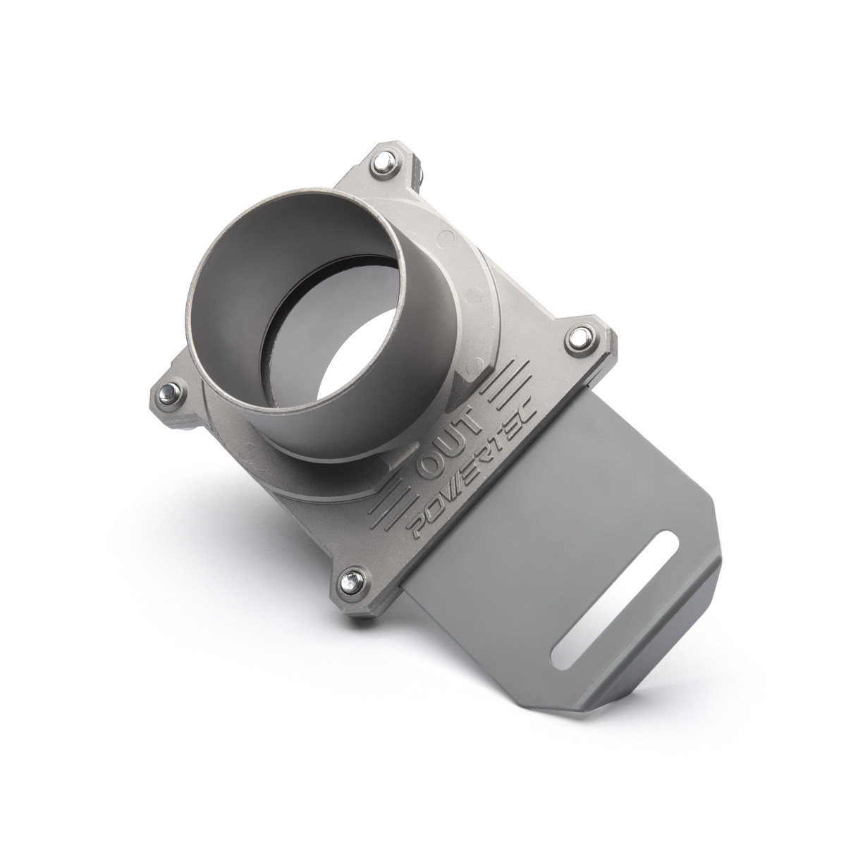 POWERTEC 70326 Aluminum Blast Gate 4 Inch, w/ Anti Clog and Air Leak ...