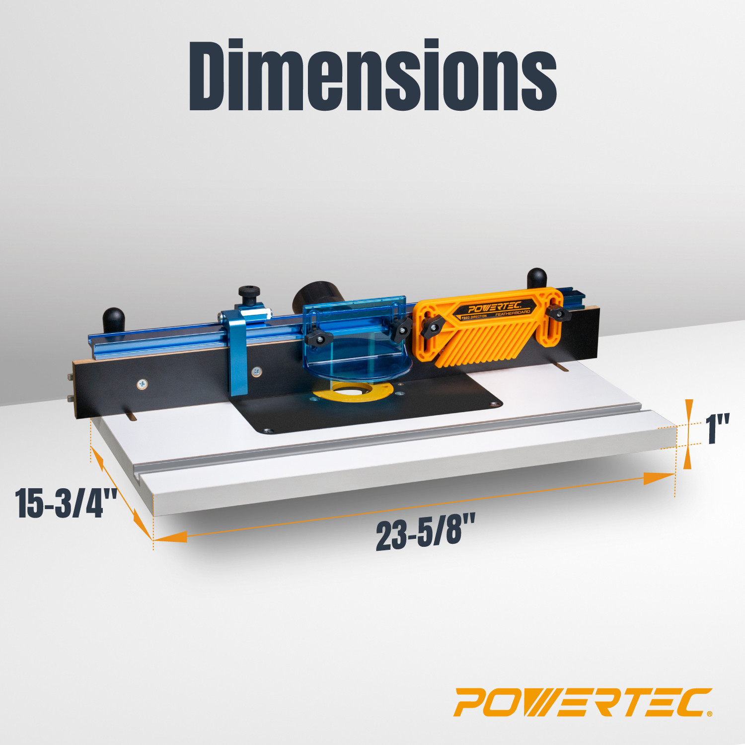 Bench Top Router Table and Fence Set | POWERTEC 71402 Woodwork Routing ...