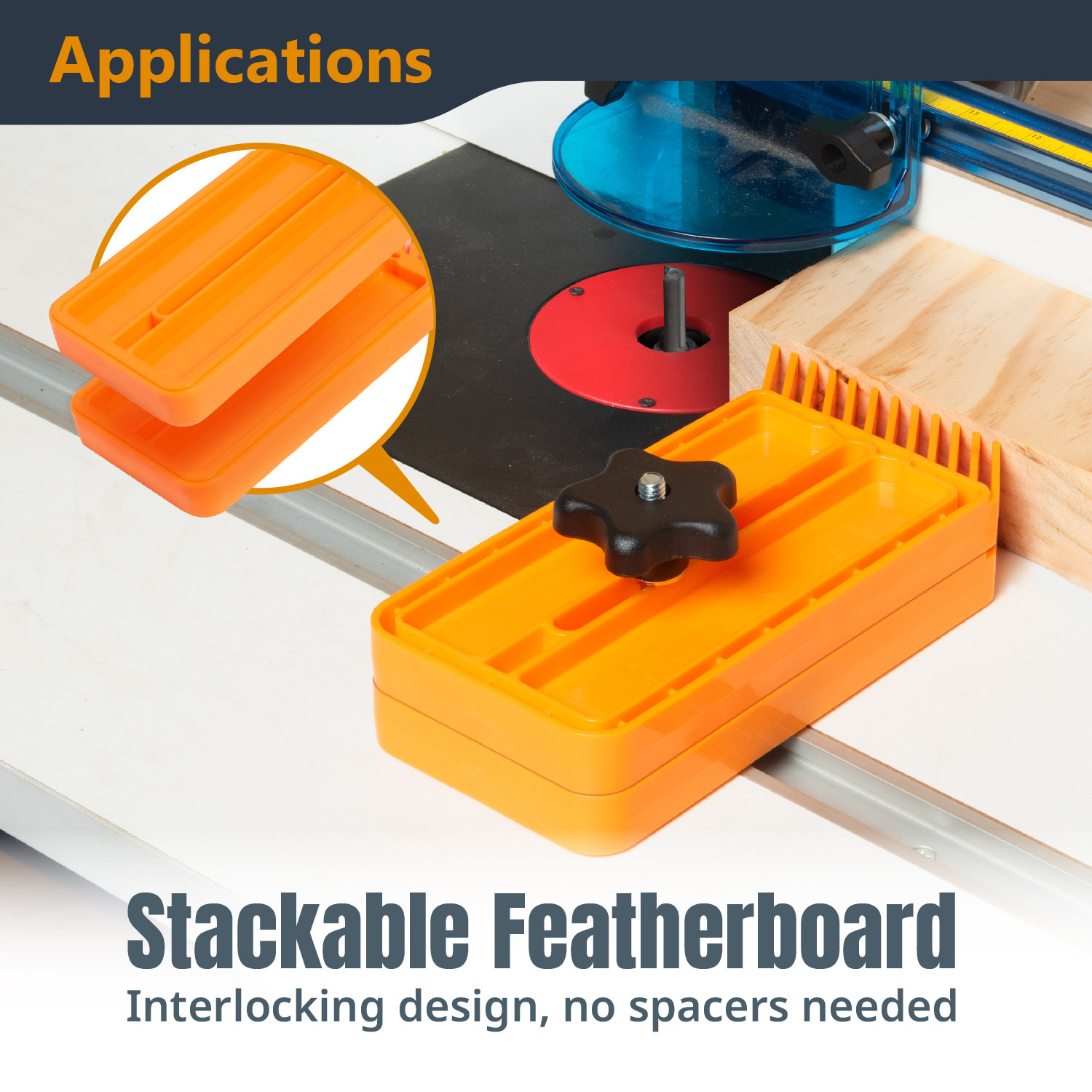 71832 Stackable Featherboard for Table Saw, Router Table, & Band Saw