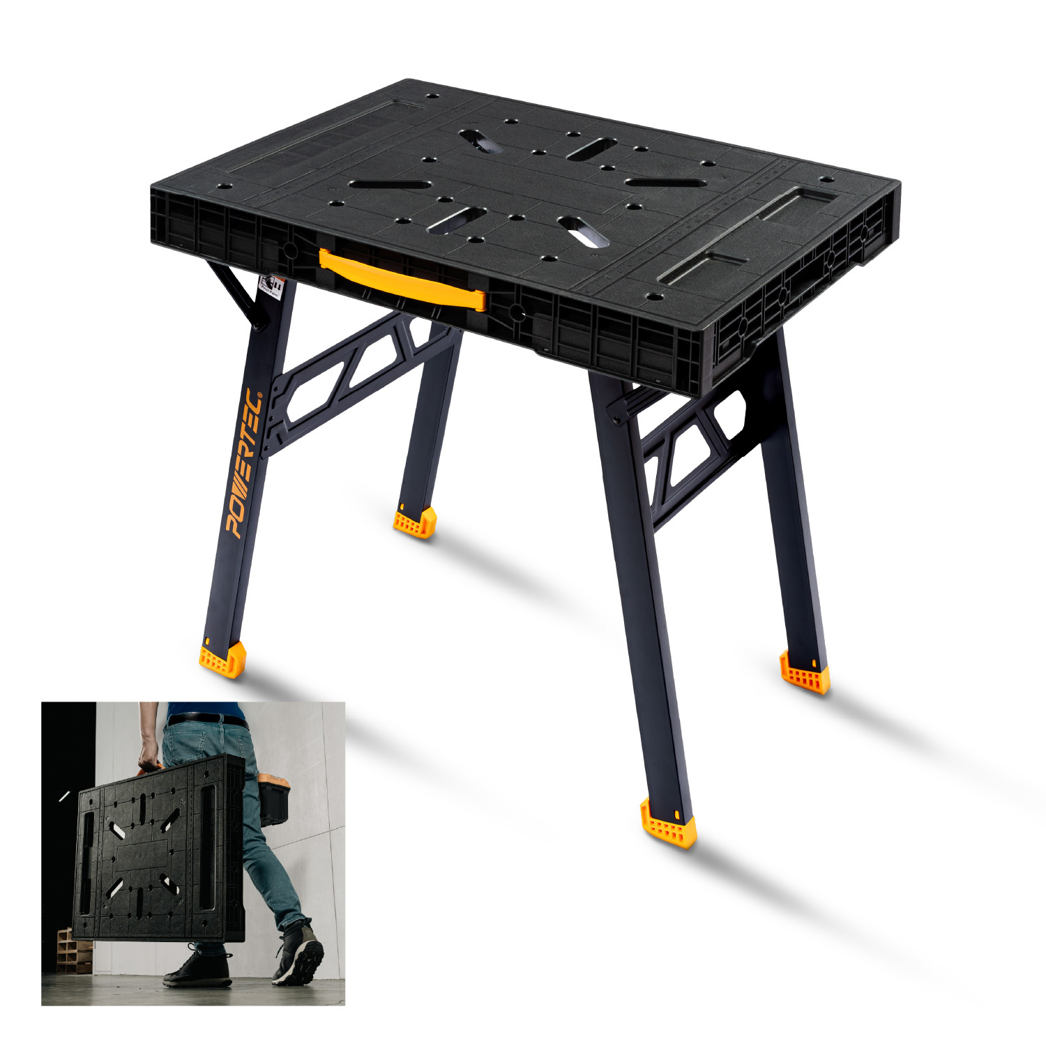 Miter Saw Stand, Table Saw Stand, Portable Work Bench Table 2026 - POWERTEC