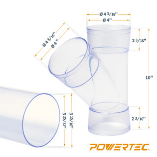 70306 4 Inch Dust Collection Fittings Network with Dust Hose Splice ...