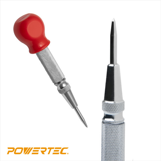 Drawer Pull Jig Template and Center Punch Kit | POWERTEC Woodworking ...