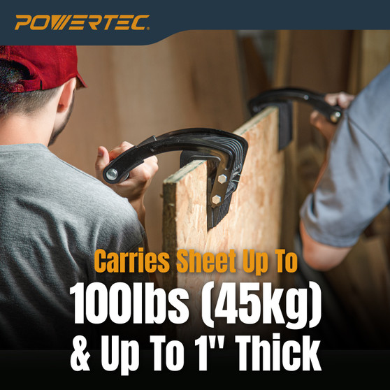 72086 Panel Carrier for Plywood/Drywall - POWERTEC Woodworking Accessories