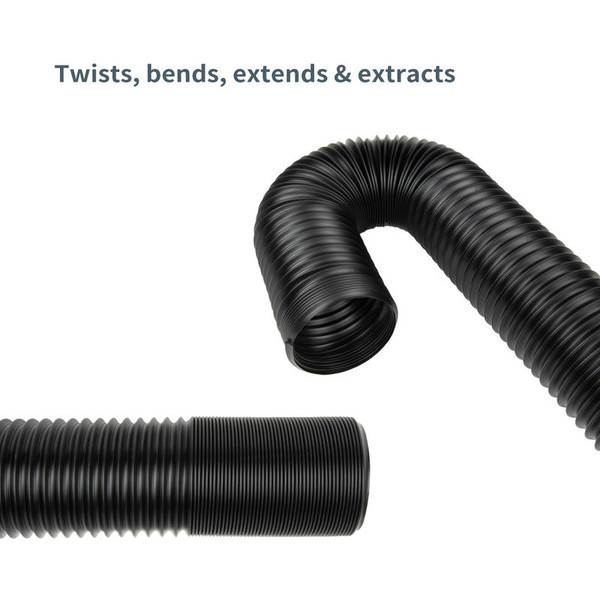POWERTEC-Flexible Wood Saw Dust Collection Hose, Polypropylene, 4 ...