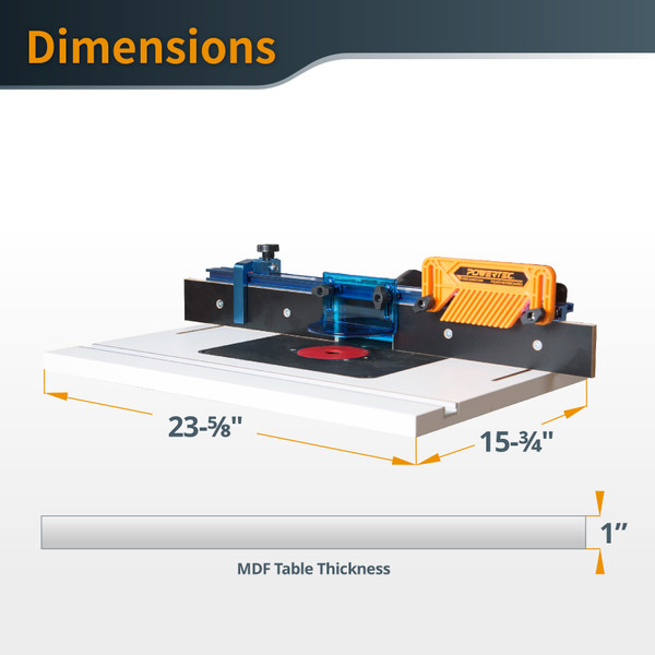 Bench Top Router Table and Fence Set | POWERTEC 71402 Woodwork Routing ...