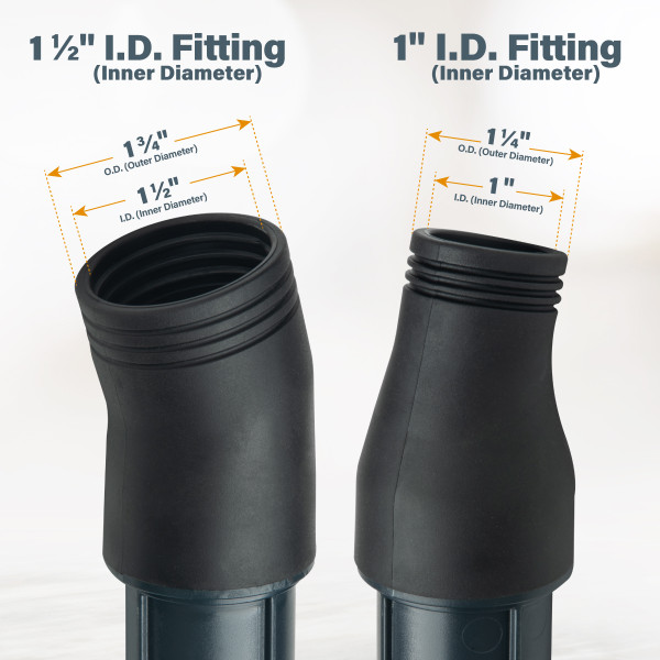 ABS Plastic Splice Fittings POWERTEC 6-Inch Dust Hose Connector Splice ...