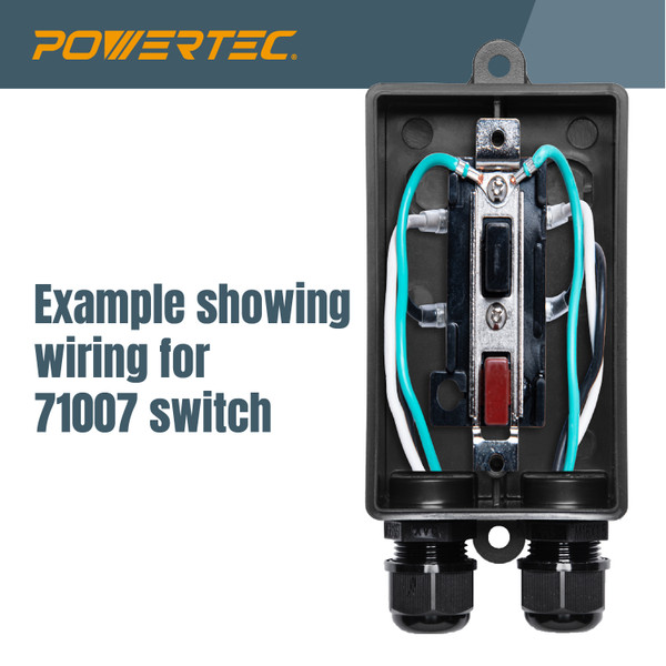 Deep Switch Box with Hardware for POWERTEC Switch Compatibility 71834 ...