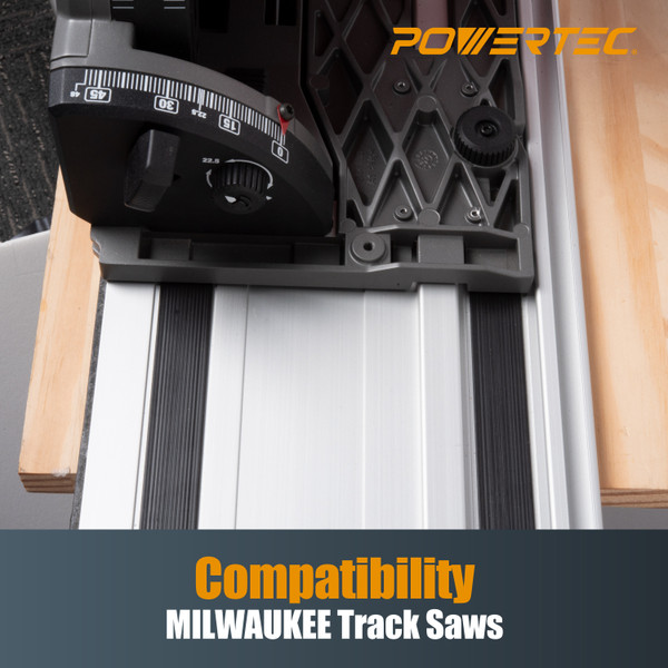 POWERTEC 110" Track Saw Guide Rail Joining Set for Milwaukee Track Saws ...